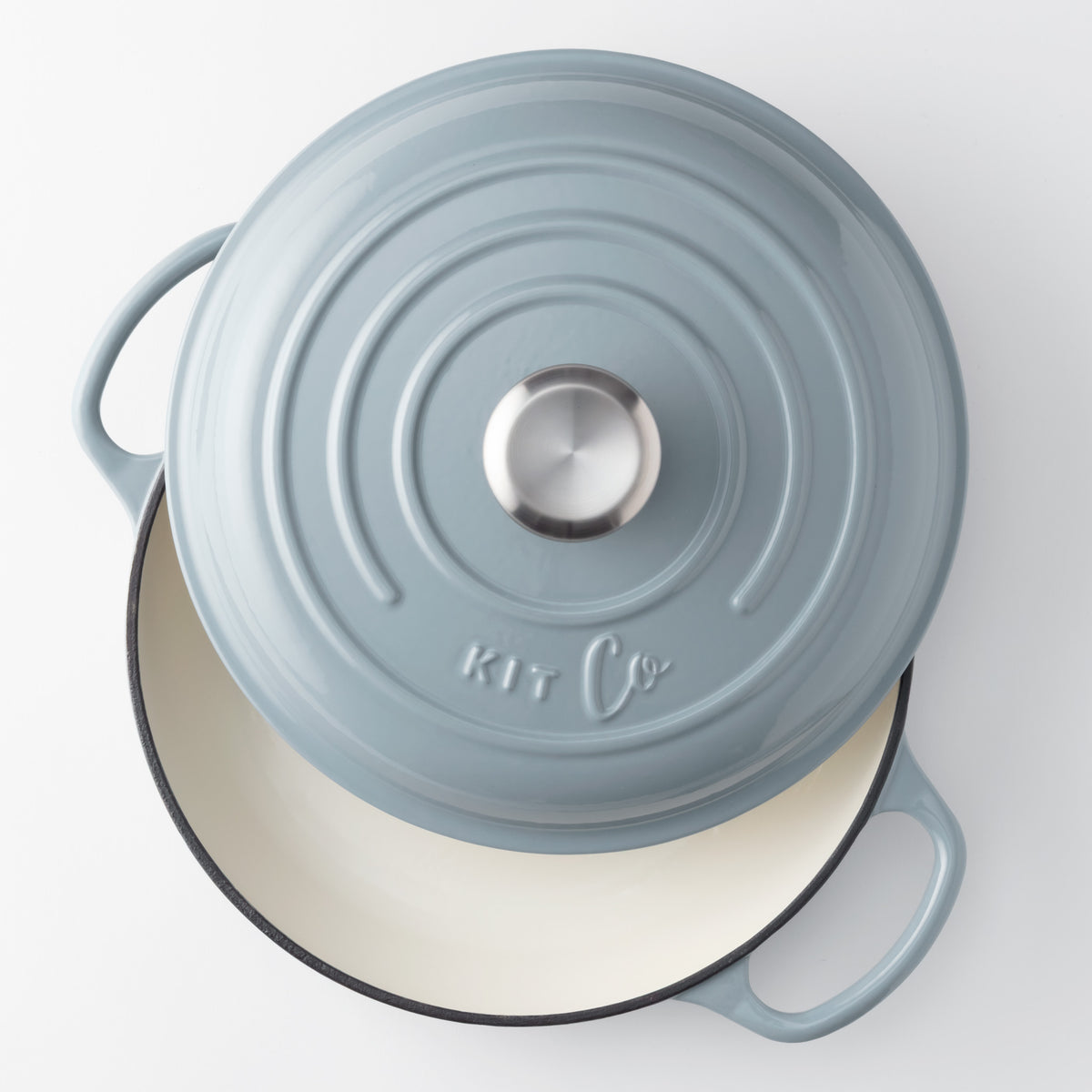 KitCo Cast Iron Shallow Casserole 2.2L 26cm - Earl Grey – KitCo NZ