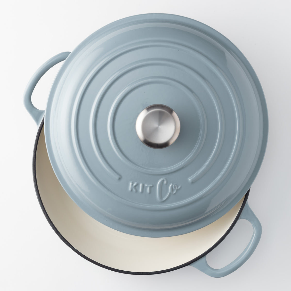 KitCo Cast Iron Shallow Casserole 3L 30cm - Earl Grey – KitCo NZ