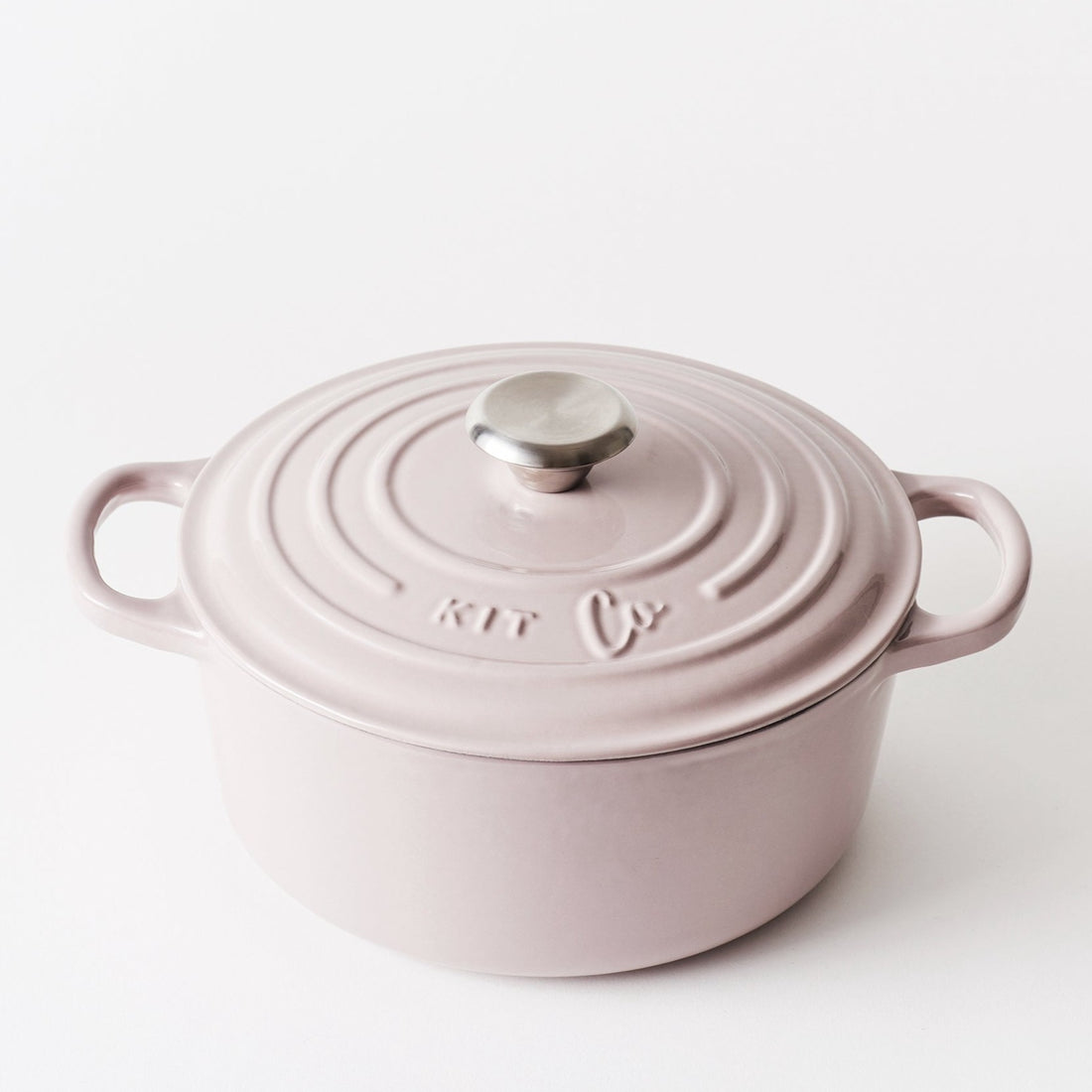 KitCo Cast Iron Standard Casserole 4L - Pink Marshmallow#N# – KitCo NZ